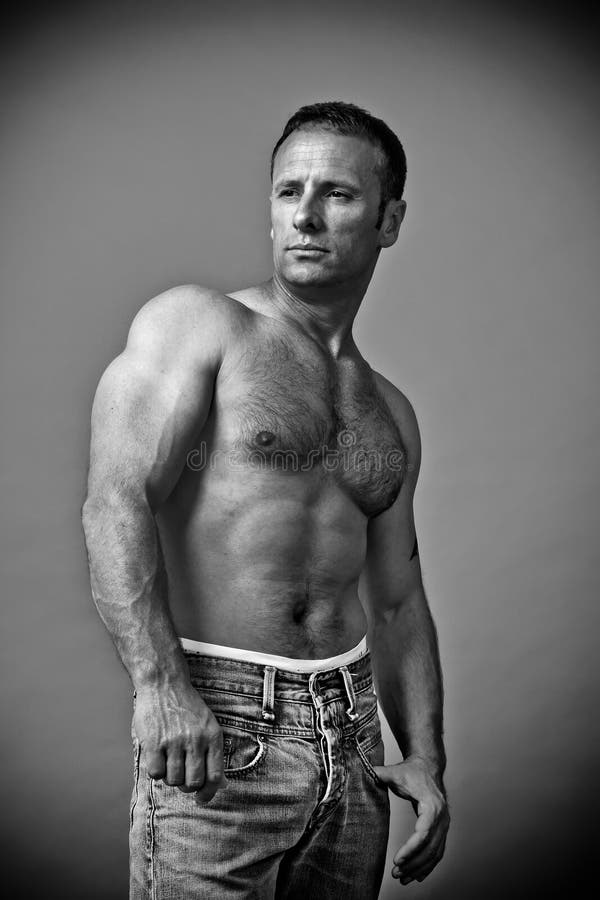 Handsome muscle man stock image. Image of adult, active - 21172033