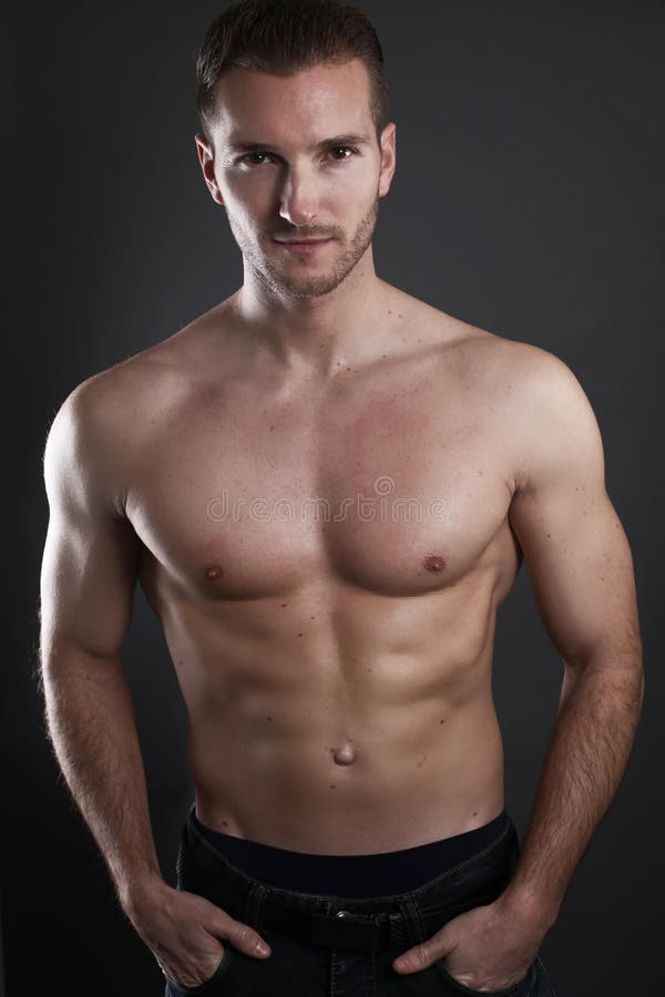 Handsome muscular male stock photo. Image of handsome - 85948800