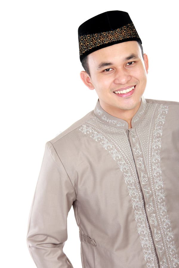 Handsome Muslim Man Smiling Stock Photo - Image of looking, neat: 50928594