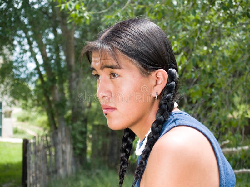 Handsome Native American Teenage Boy Stock Photo - Image of piercings ...