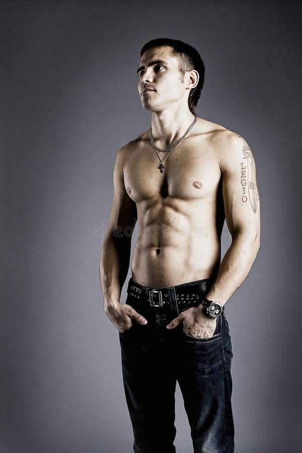 Fireman stock image. Image of macho, muscle, stud, nude - 751647