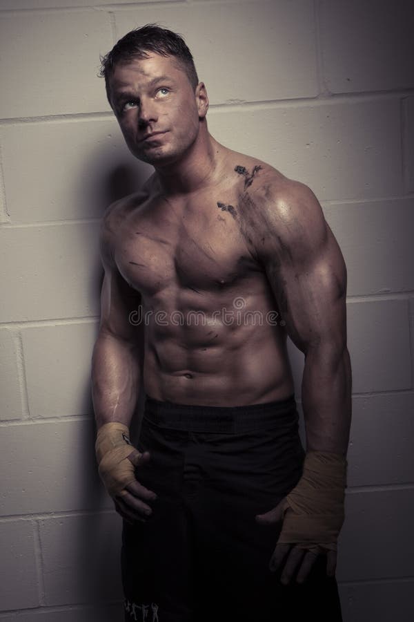 Handsome Pensive Bodybuilder Stock Image - Image of muscular, muscles ...