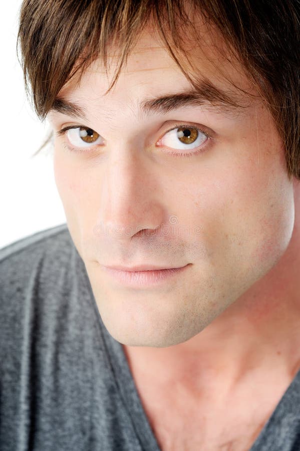 Handsome portrait of man stock image. Image of white - 22774879