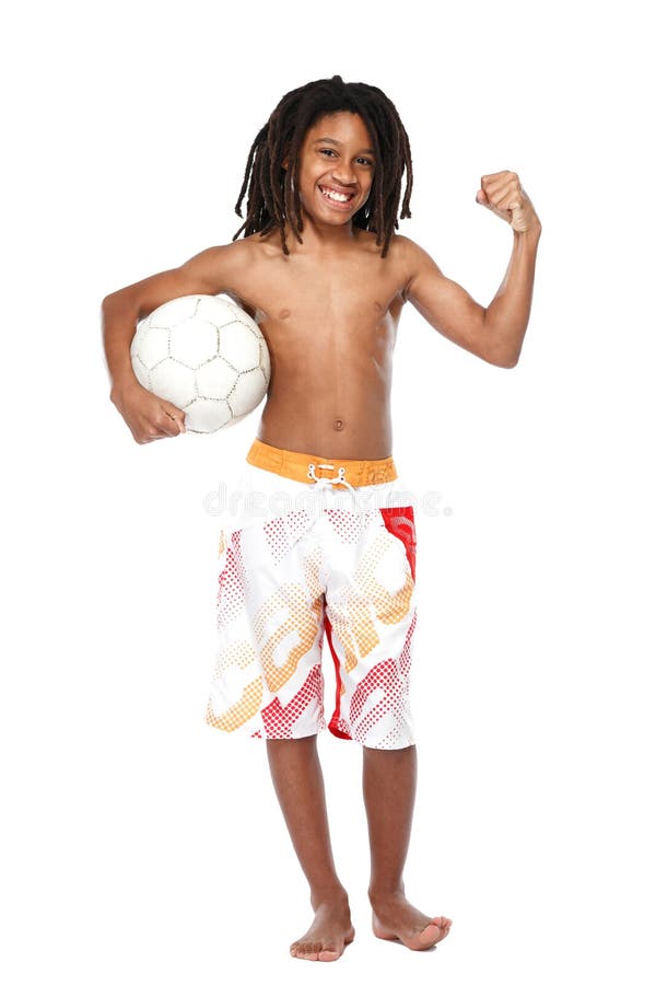 Handsome Rasta Guy Show His Biceps Stock Image - Image of happy, foot ...