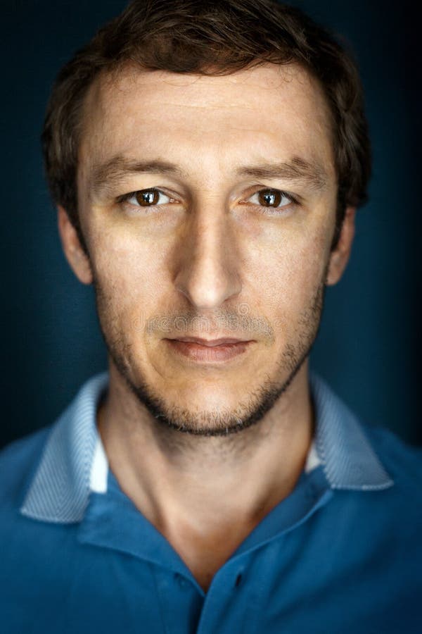 Handsome Real Man Creativity Portrait Stock Image - Image of making ...