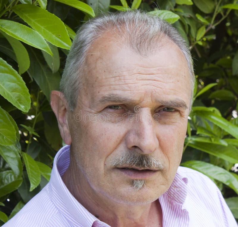 Handsome elderly man stock image. Image of beautiful - 24149557