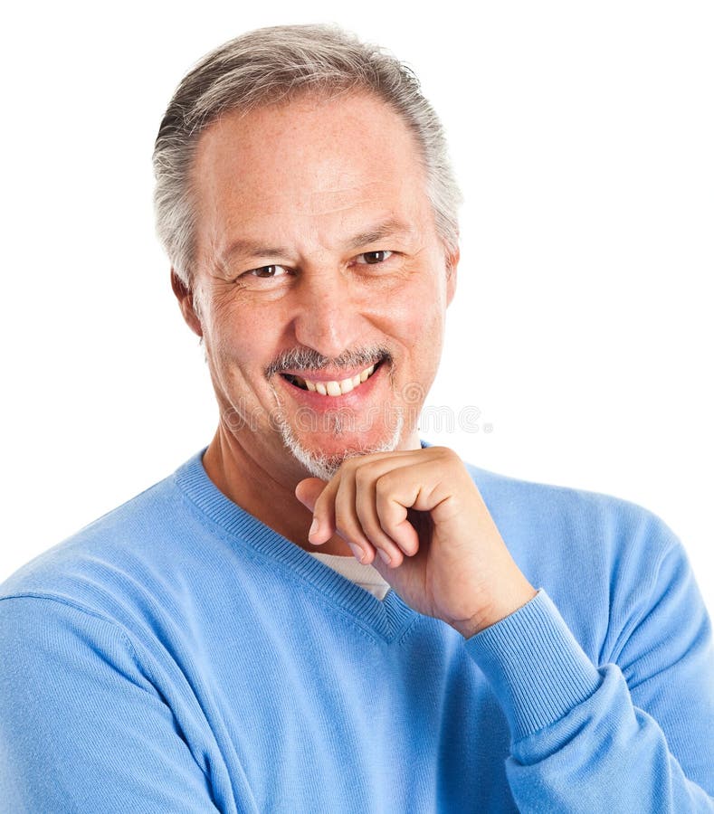 Handsome senior man stock photo. Image of care, senior - 21690282