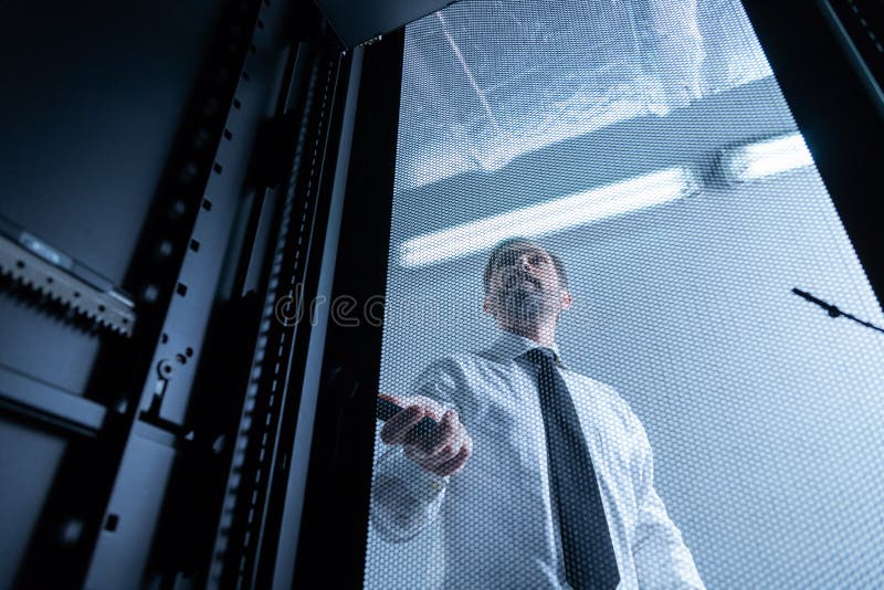 Handsome Serious Man Standing Behind Metal Grid Stock Photos - Free ...