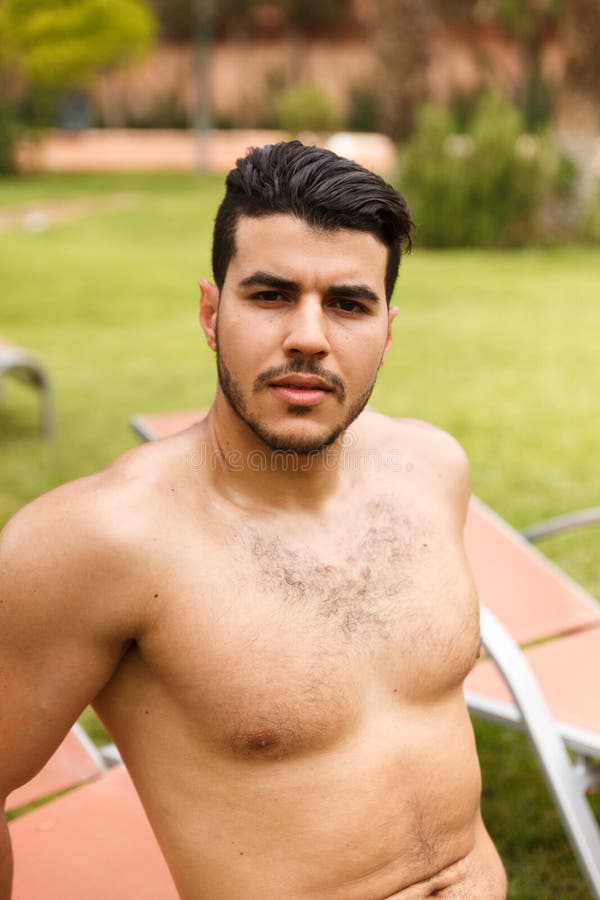 Handsome shirtless man stock image. Image of fitness - 95988853