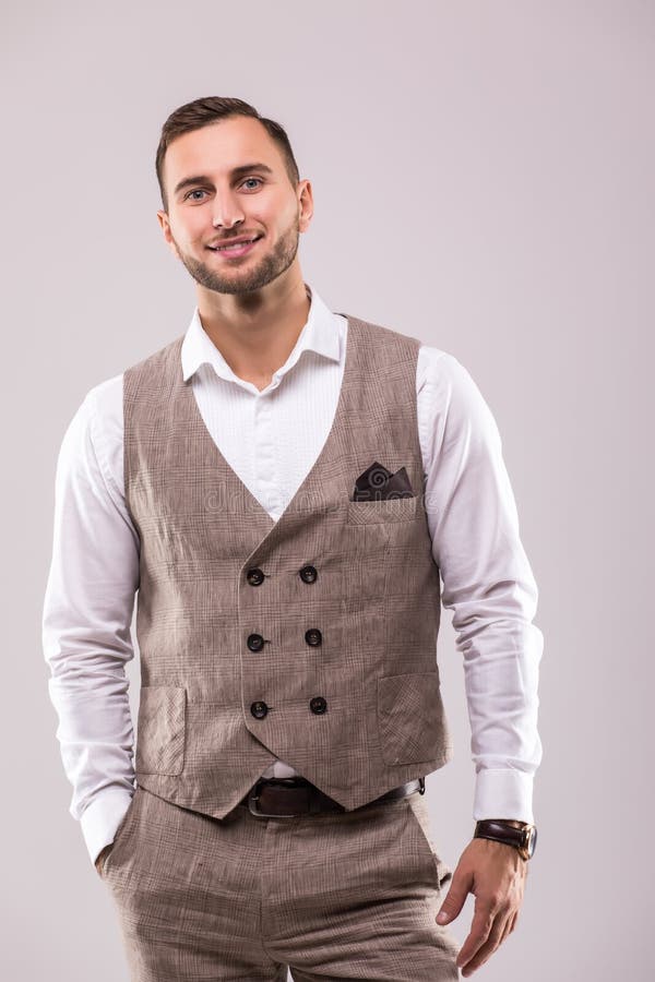 Handsome Singer Gesture with Hands Stock Image - Image of background ...