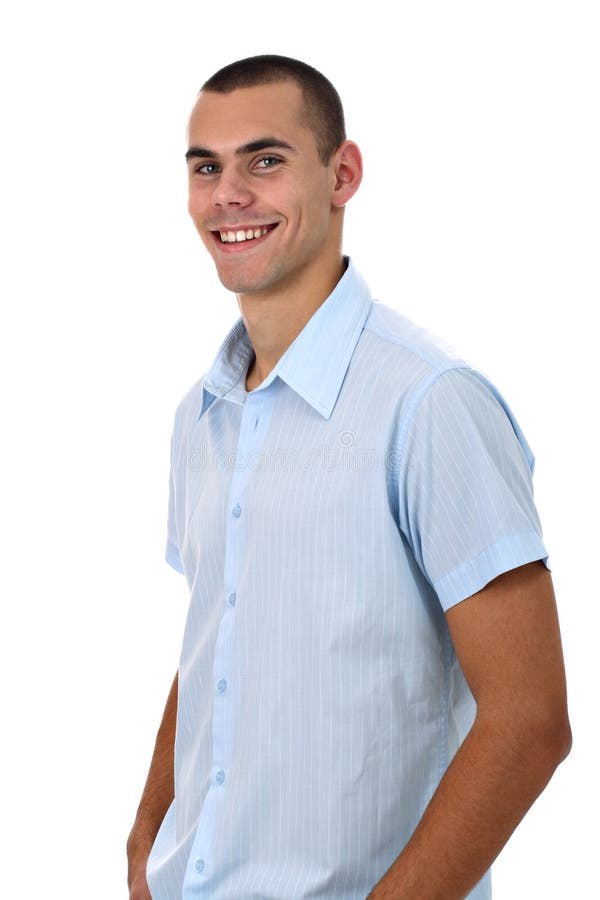 Young Man in Blue Shirt with Arms Crossed Isolated Stock Image - Image ... Young Man in Blue Shirt with Arms Crossed Isolated Stock Image - Image ...