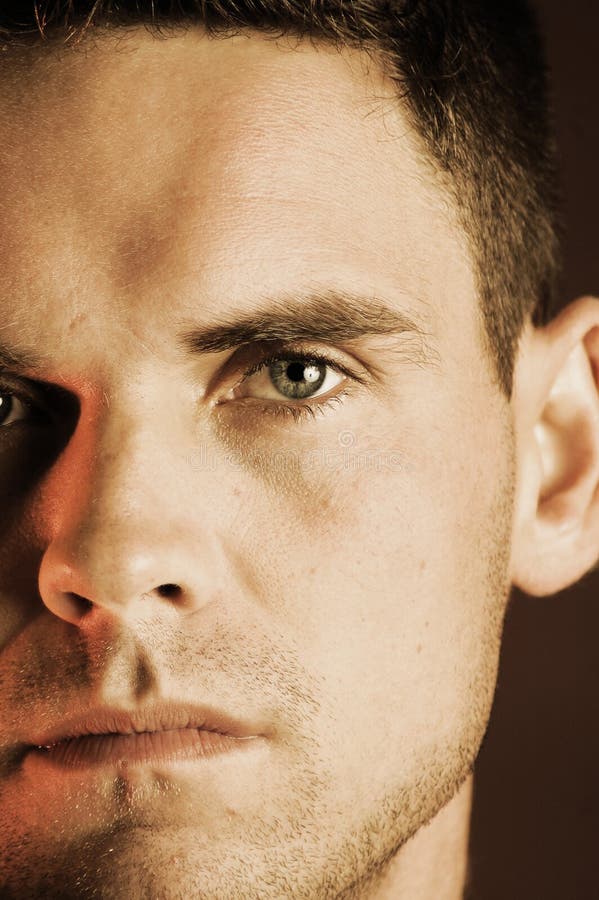 Handsome stranger stock photo. Image of human, shave, bright - 1048634