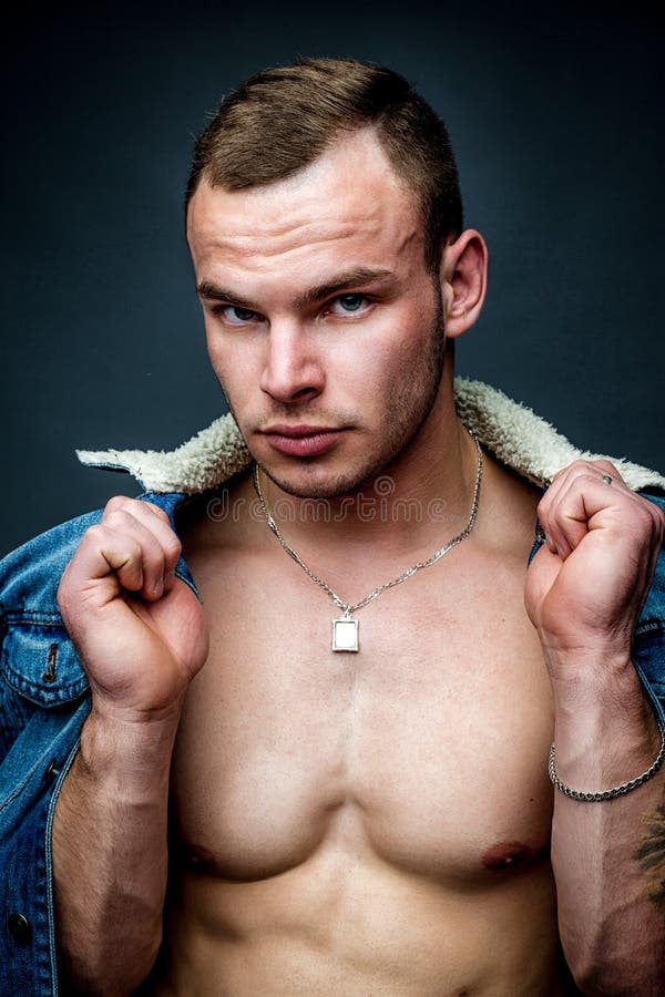 Handsome strong man stock image. Image of backdrop, person - 81375835