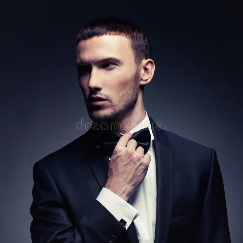 Handsome stylish man stock photo. Image of macho, beauty - 28862076