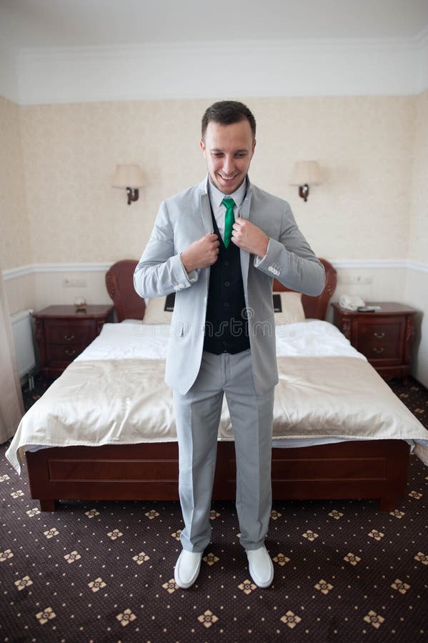 Handsome Successful Confident Man in a Posh Classic Room Stock Image ...