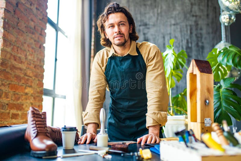 Tailor at work. stock photo. Image of measure, male, young - 33941558