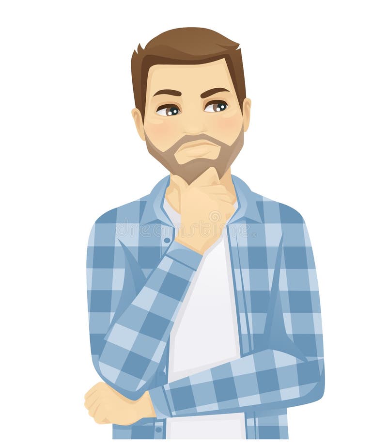 Cartoon Man Dreaming Imagining Stock Illustrations – 71 Cartoon Man ...