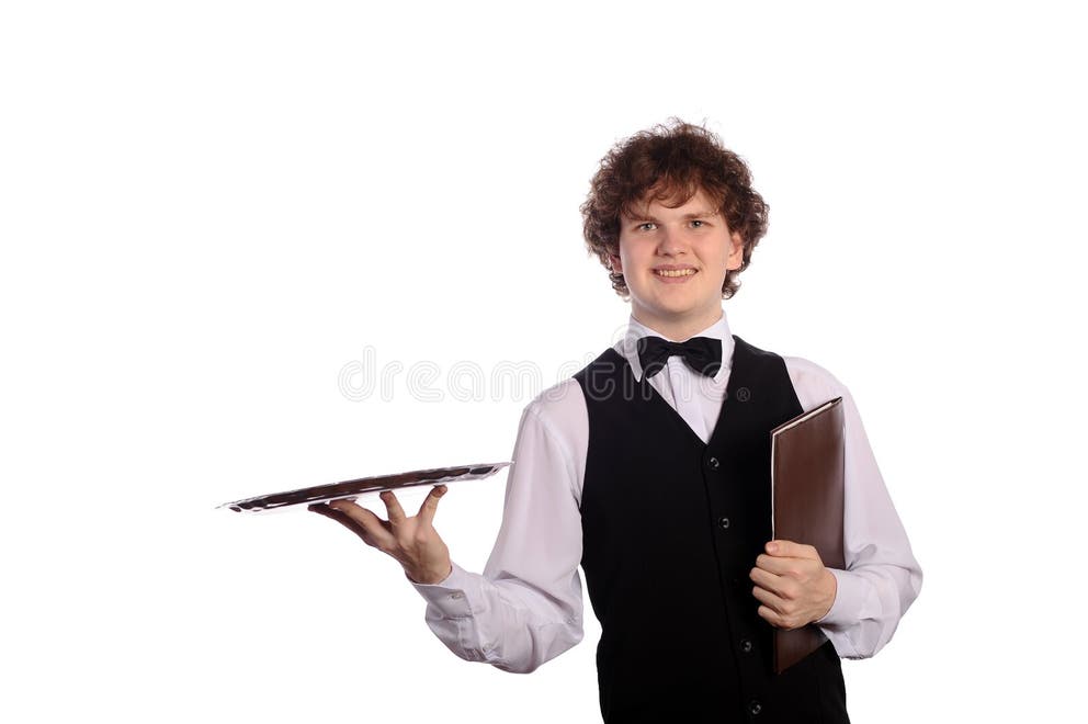 Handsome waitress stock image. Image of fine, party, celebration - 21149565