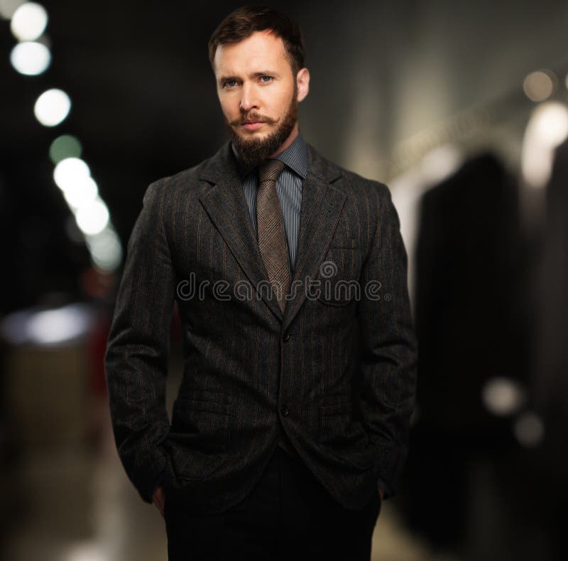 Handsome well-dressed man stock photo. Image of business - 39553968