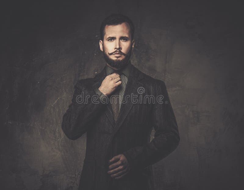 Handsome well-dressed man stock image. Image of fashionable - 45549105