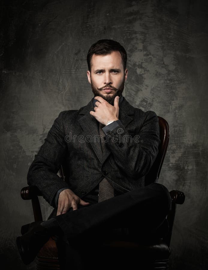 Handsome well-dressed man stock photo. Image of serious - 45549108