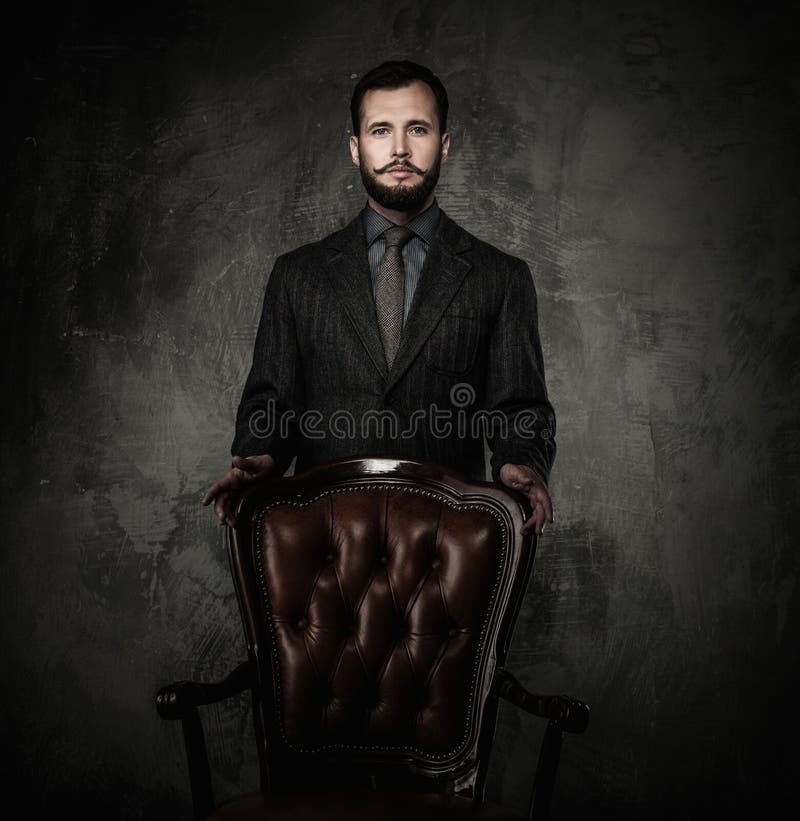 Handsome well-dressed man stock image. Image of cosy - 46753595