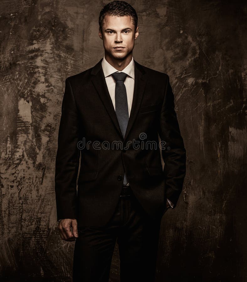 Handsome well-dressed man stock photo. Image of sharp - 42492140