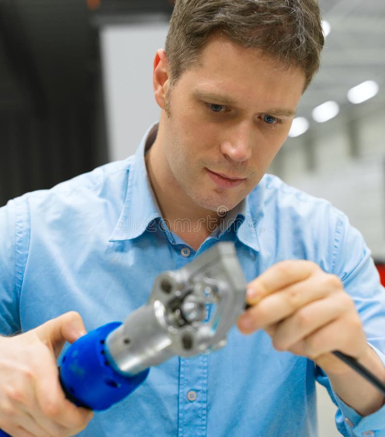 Handsome worker. stock image. Image of handsome, laborer - 66300477