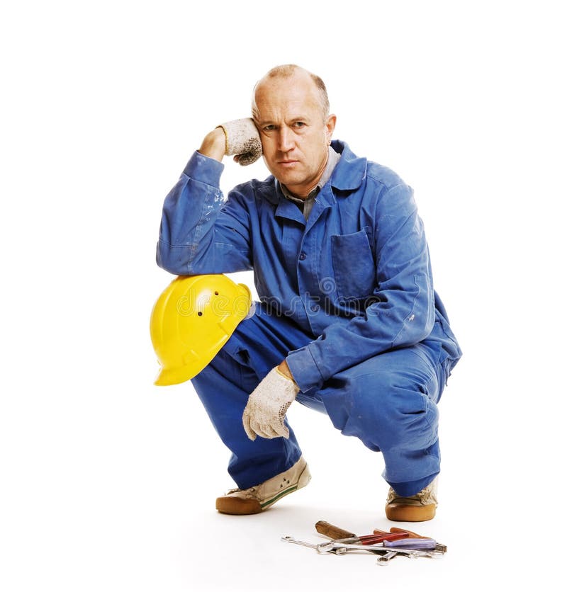 Handsome Worker Looking at Camera Stock Photo - Image of journeyman ...