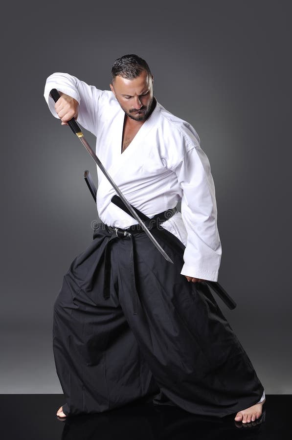 Posing with sword stock image. Image of protection, fighting - 12797847