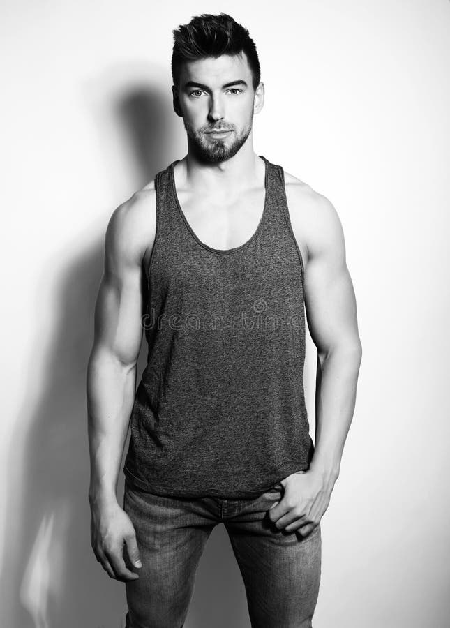 Handsome Young Bodybuilder Showing of His Fit Body Stock Image - Image ...