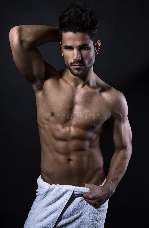 Handsome Young Bodybuilder Showing of His Fit Body Stock Image - Image ...