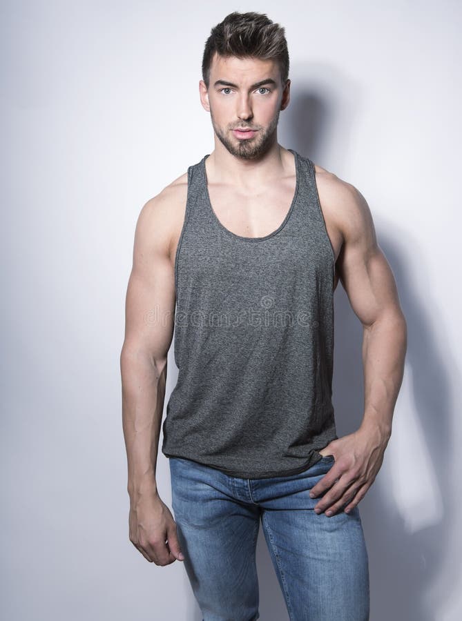 Handsome Young Bodybuilder with Toned Body Stock Image - Image of male ...