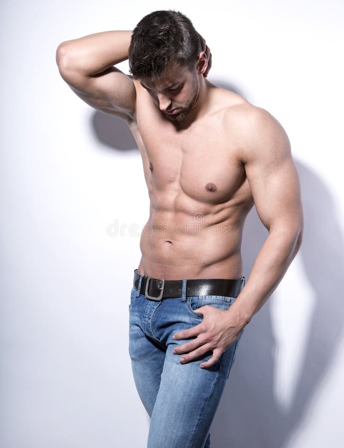Handsome Young Bodybuilder with Toned Body Stock Image - Image of ...