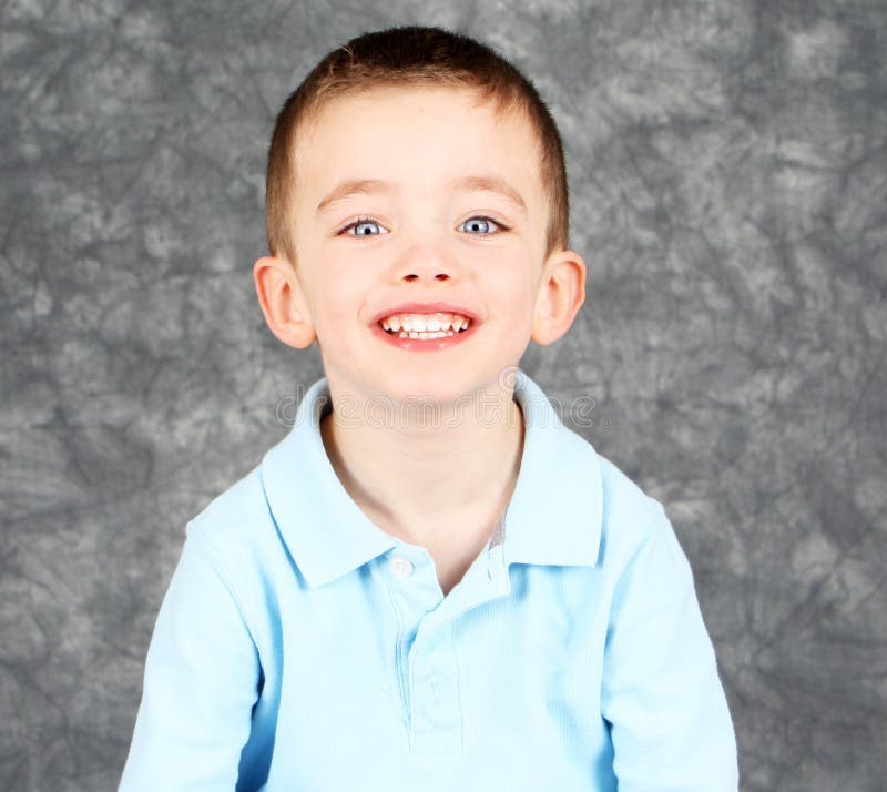 Handsome Boy Portrait Outside Stock Image - Image of intense, casual ...