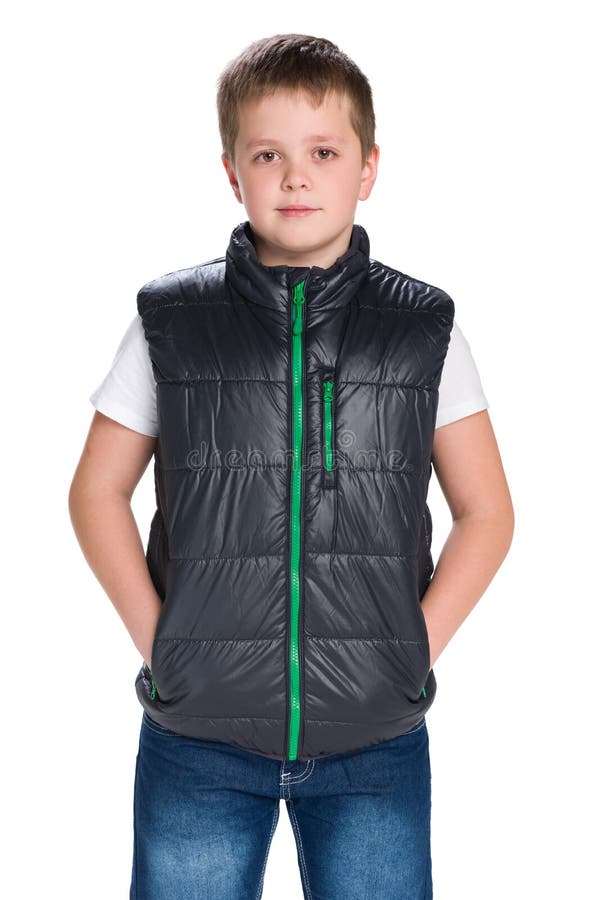 Handsome Young Boy in a Jacket Stock Image - Image of jacket, childhood ...