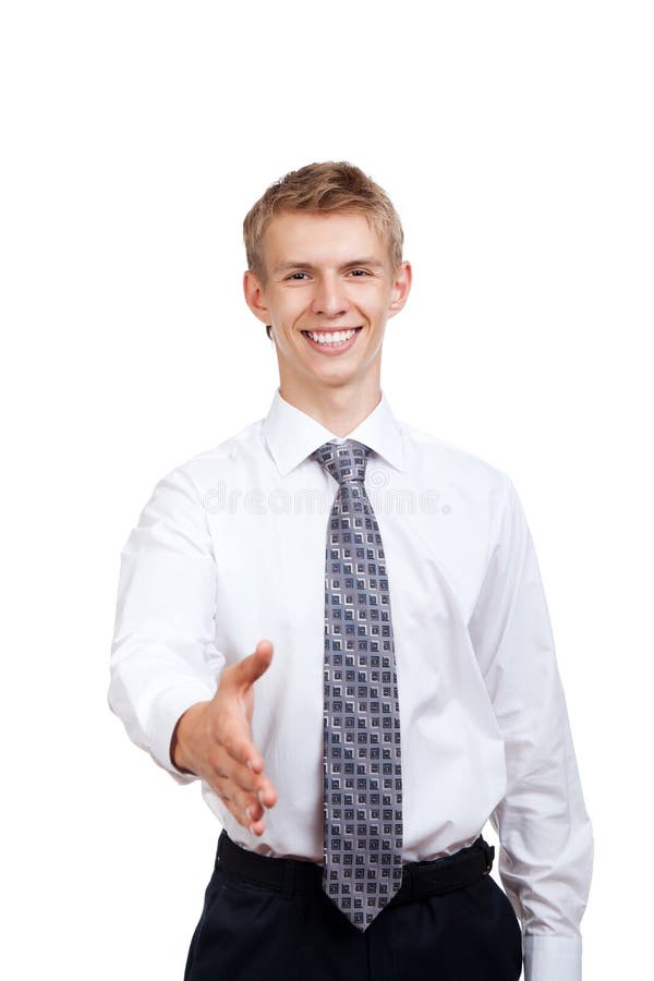 Handsome Young Business Man Happy Smile Stock Image - Image of ...