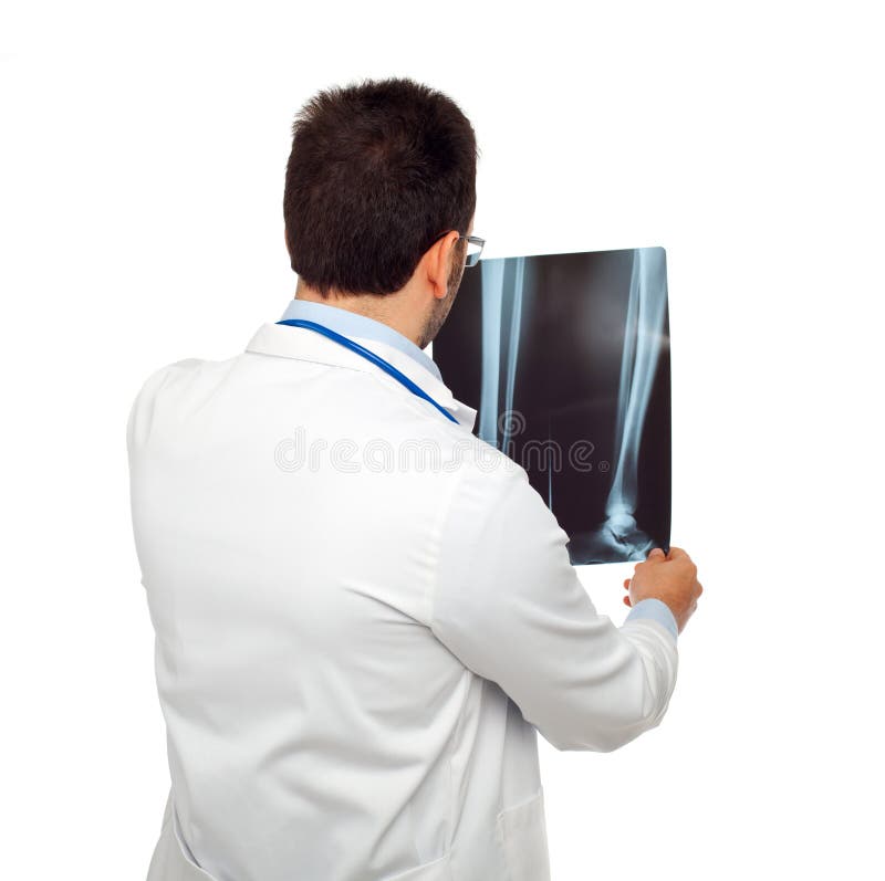 Handsome Young Doctor with Radiography Stock Image - Image of ...
