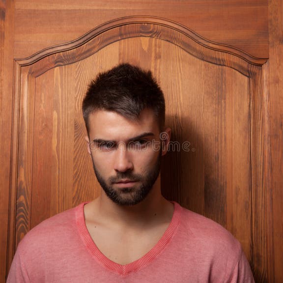 Handsome Young Elegant Man in House Interior. Stock Photo - Image of ...