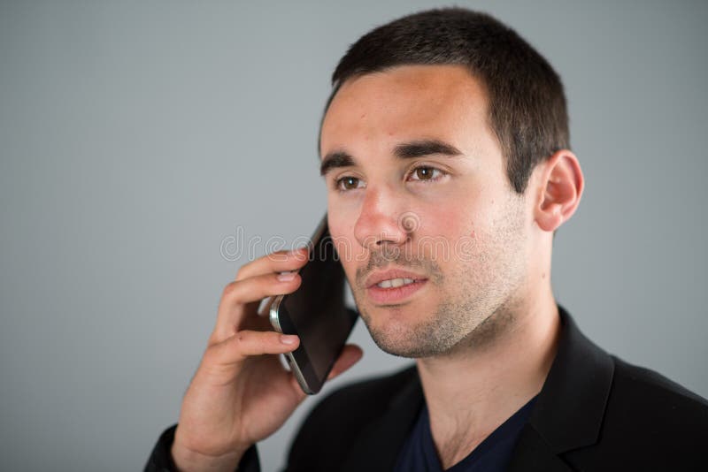 Handsome Executive Business Man with Female Coworker Stock Photo ...