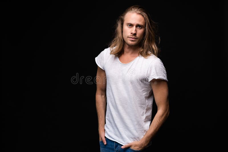 Handsome Young and Fit Man Posing in Casual Clothes Stock Image - Image ...