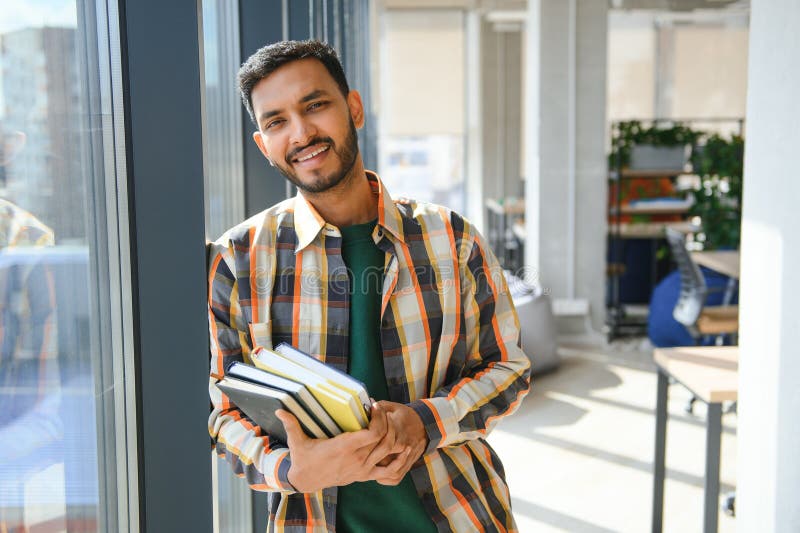 Handsome and Young Indian Male College Student. Stock Photo - Image of ...