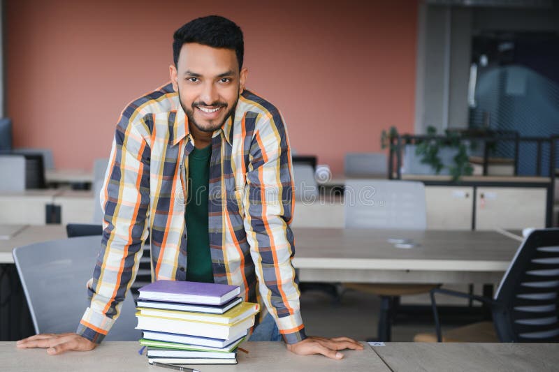 Handsome and Young Indian Male College Student. Stock Photo - Image of ...