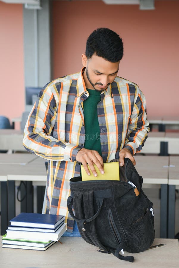 Handsome and Young Indian Male College Student. Stock Photo - Image of ...