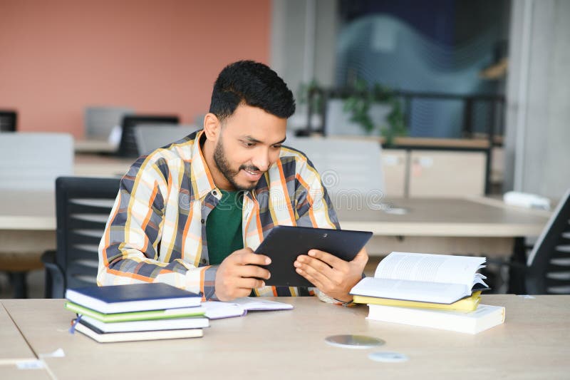 Handsome and Young Indian Male College Student. Stock Image - Image of ...