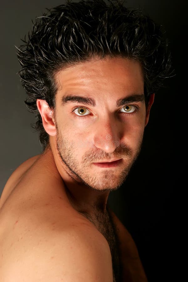 Handsome young man stock image. Image of face, hairstyle - 14233589