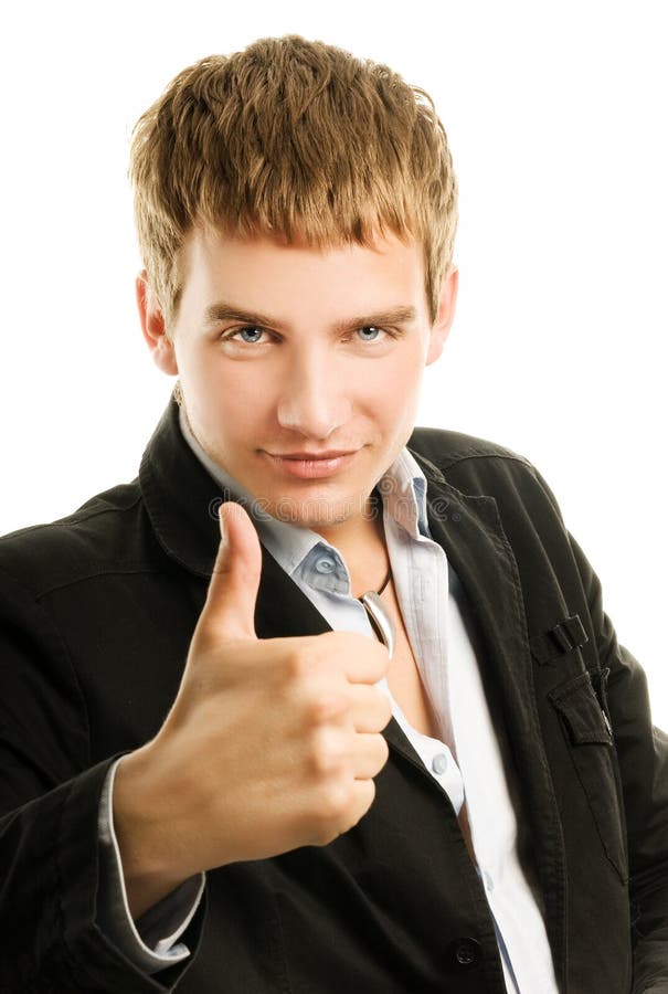 Handsome young man stock photo. Image of portrait, attractive - 8527282