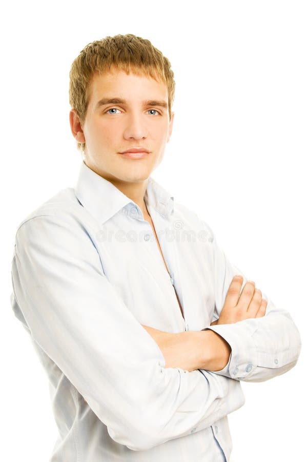 Handsome young man stock photo. Image of portrait, attractive - 8527282