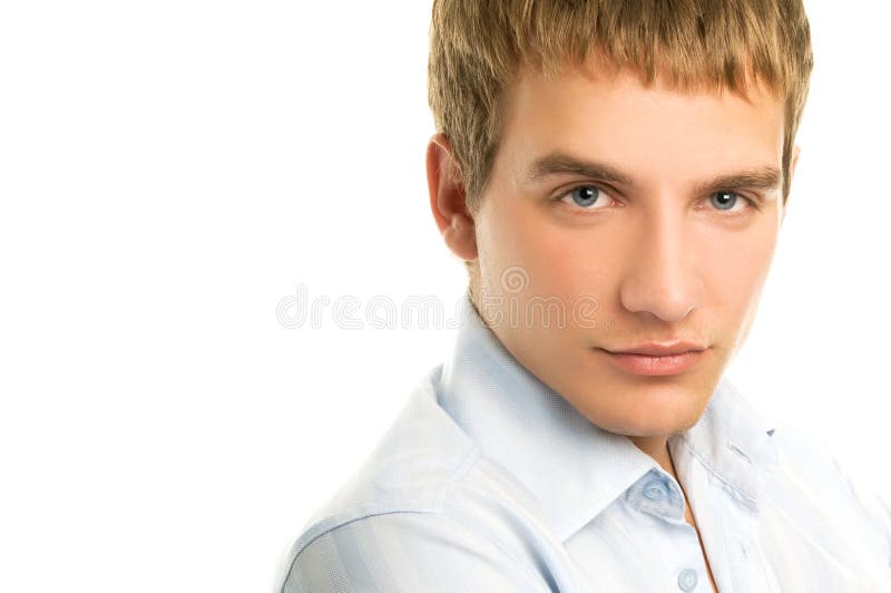 Handsome young man stock photo. Image of portrait, attractive - 8527282