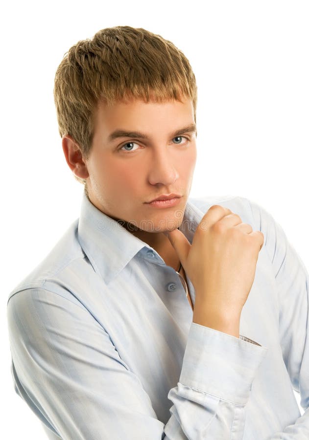 Handsome young man stock photo. Image of portrait, attractive - 8527282